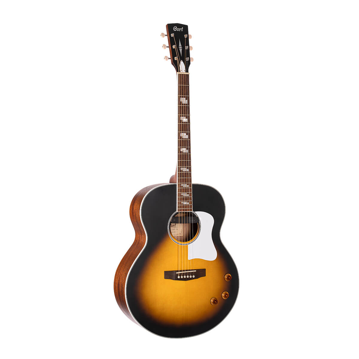 Cort CJ Retro Jumbo Acoustic Electric - Vintage Sunburst Matte – MaxxMusic